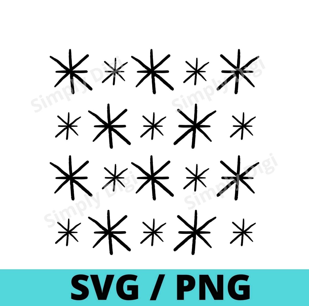Star LINES Lines Line Christmas Stars SVG PNG Abstract Tree Drawn ...