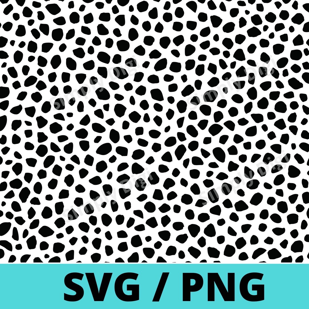Animal Spots Cheetah Hide Seamless Print SVG PNG Pattern Instant ...