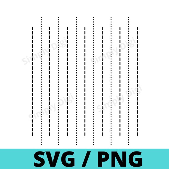 Dot Lines Thick Line Stripe Print Pattern SVG PNG Instant - Etsy