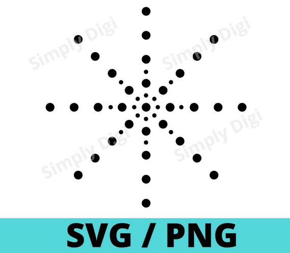 Dot Star LINES Line Abstract Circle Spot Round Spiral Illusion | Etsy