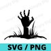 Zombie Hand SVG PNG Halloween Graveyard Spooky Vector Shapes Shape Clip ...