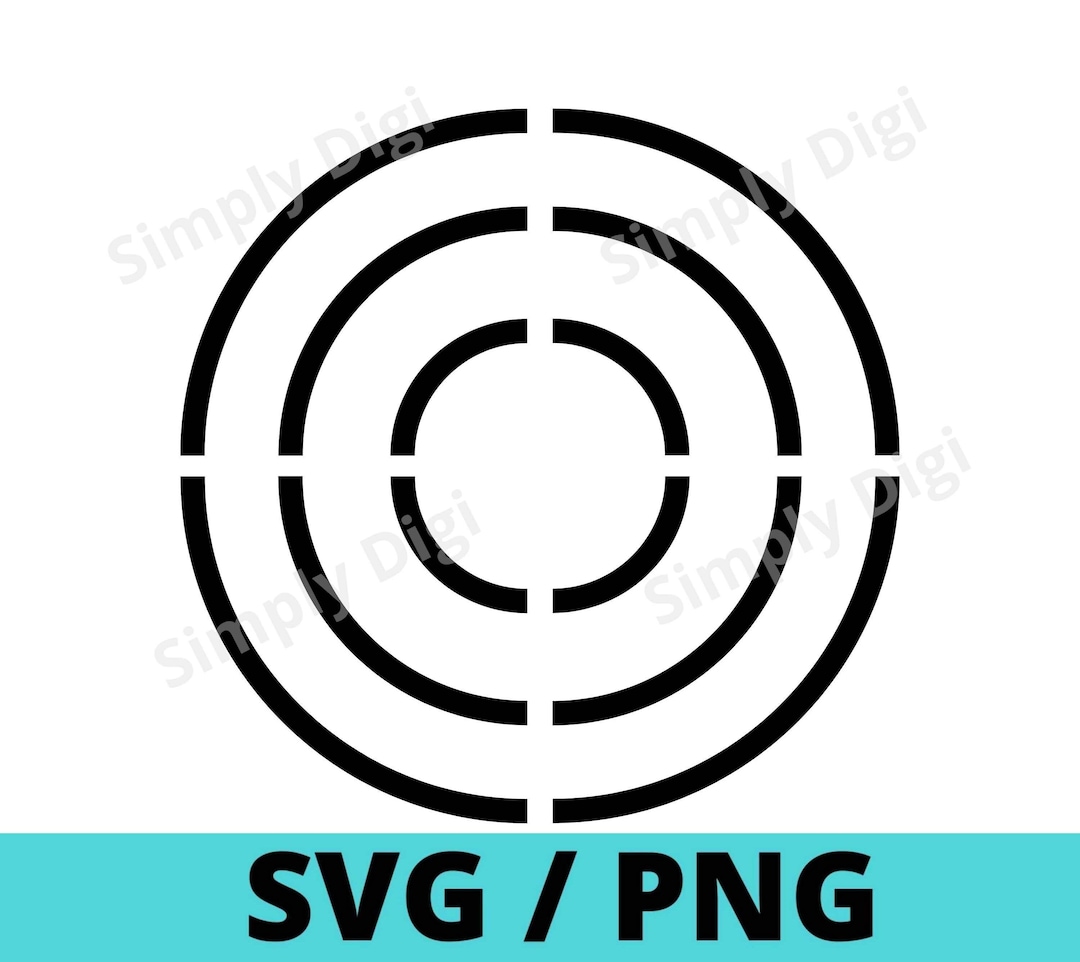 CIRCLE Lines Large Swirl Bullseye Target Round Icon Symbol Pattern SVG ...