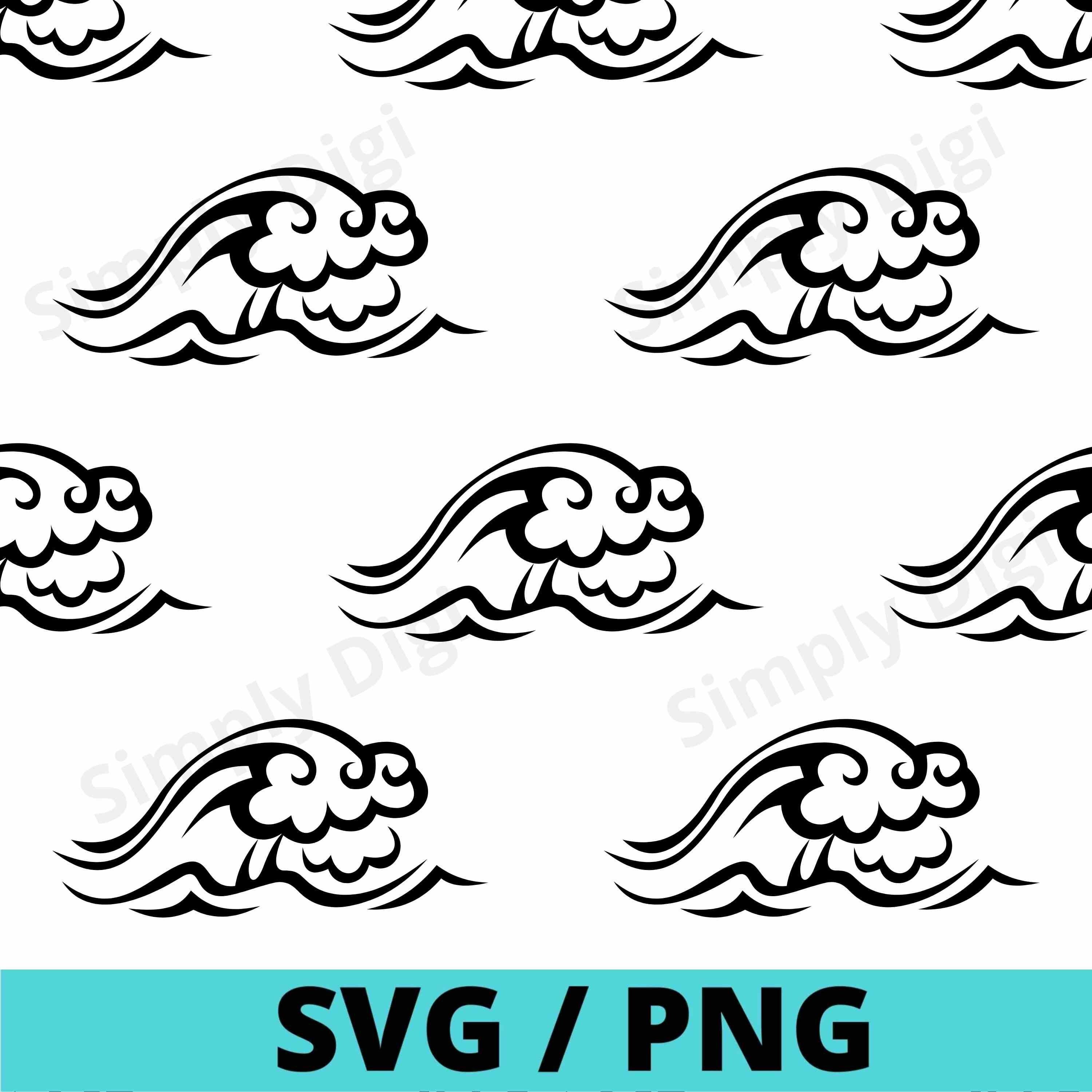 Waves Swirl Ocean water Surf seamless Abstract chevron DIY | Etsy