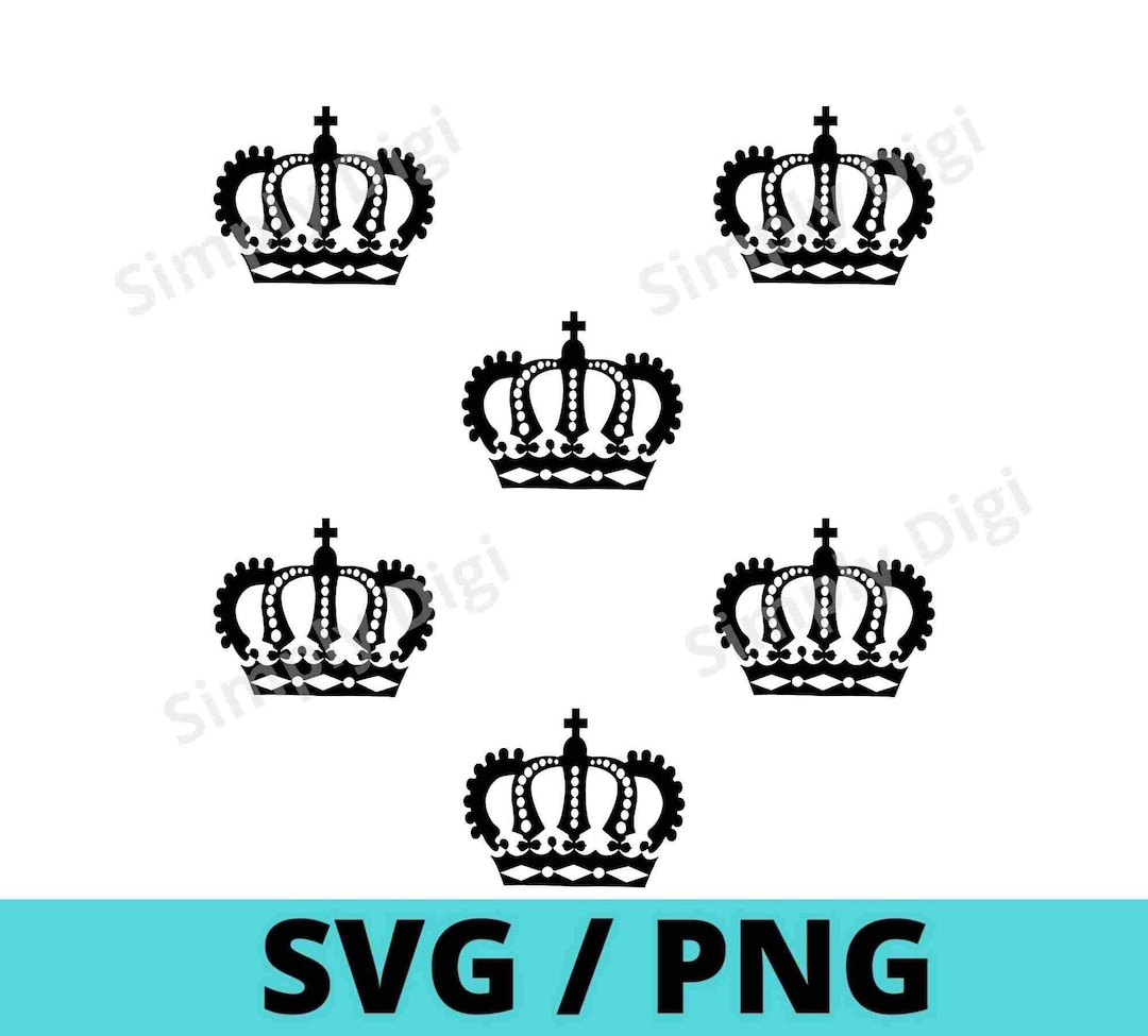 Crown Crowns Royalty Royal Queen Queens King Hat Point Pattern SVG PNG ...