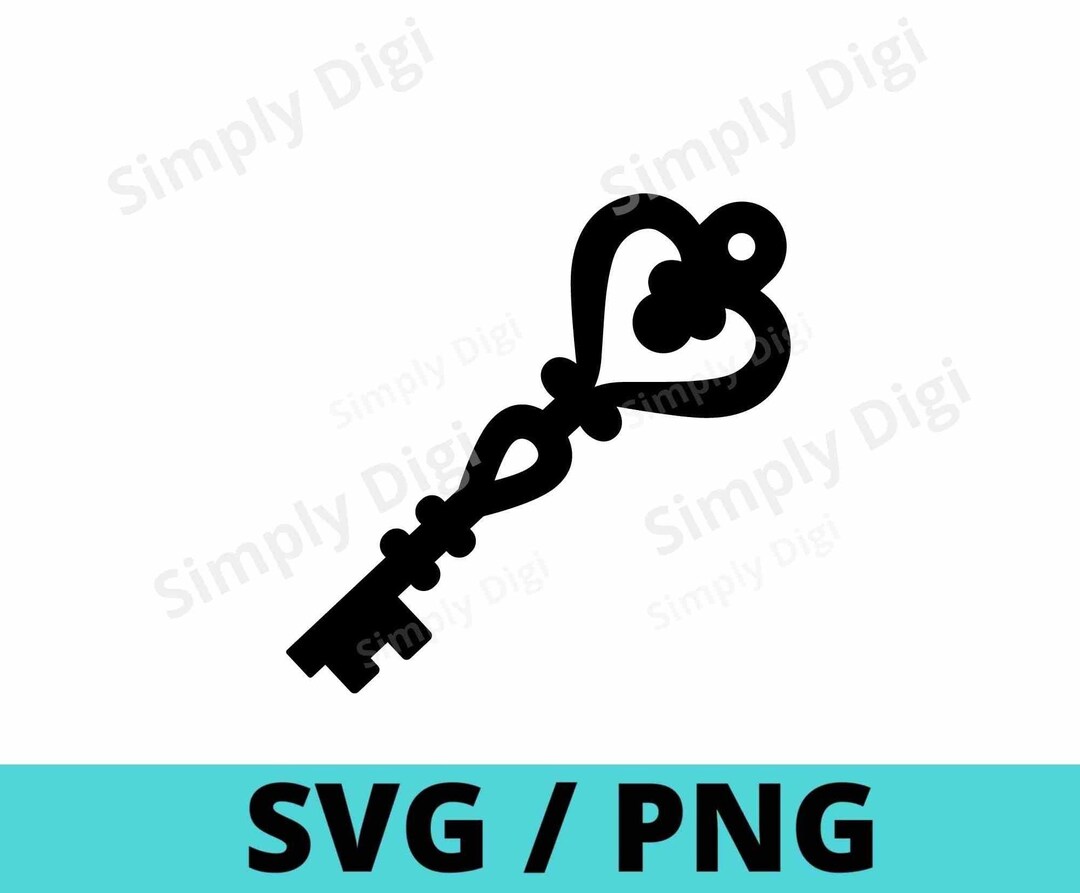 Key Keys Heart Shape Shapes Pattern Patterns SVG PNG Silhouette Outline ...