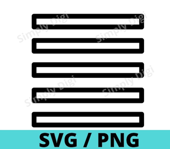 Box Rectangle Thick Lines Grid Horizontal Block Square Chevron | Etsy