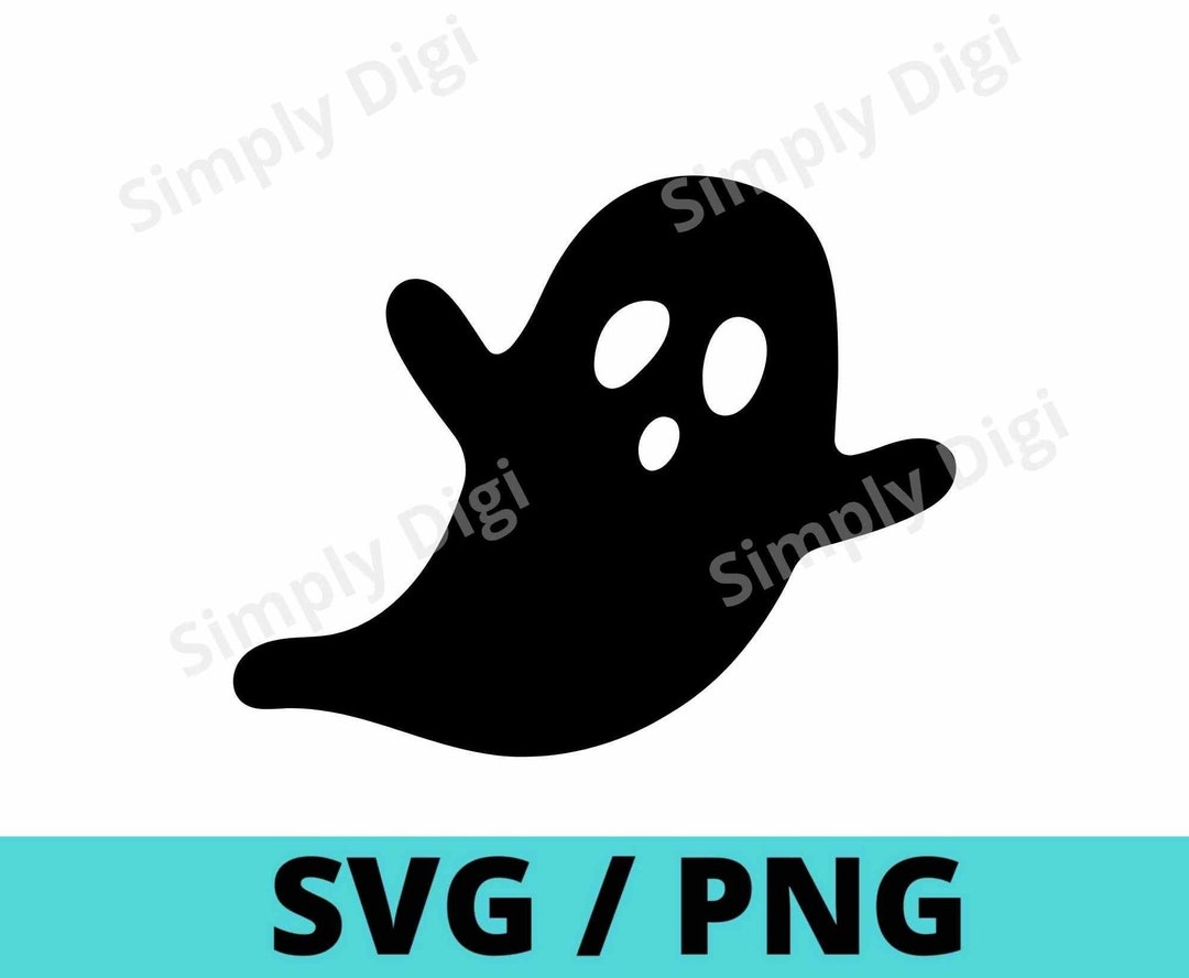 Halloween Ghost Shape SVG PNG Shapes Boo Cute Ghosts Digital Background ...