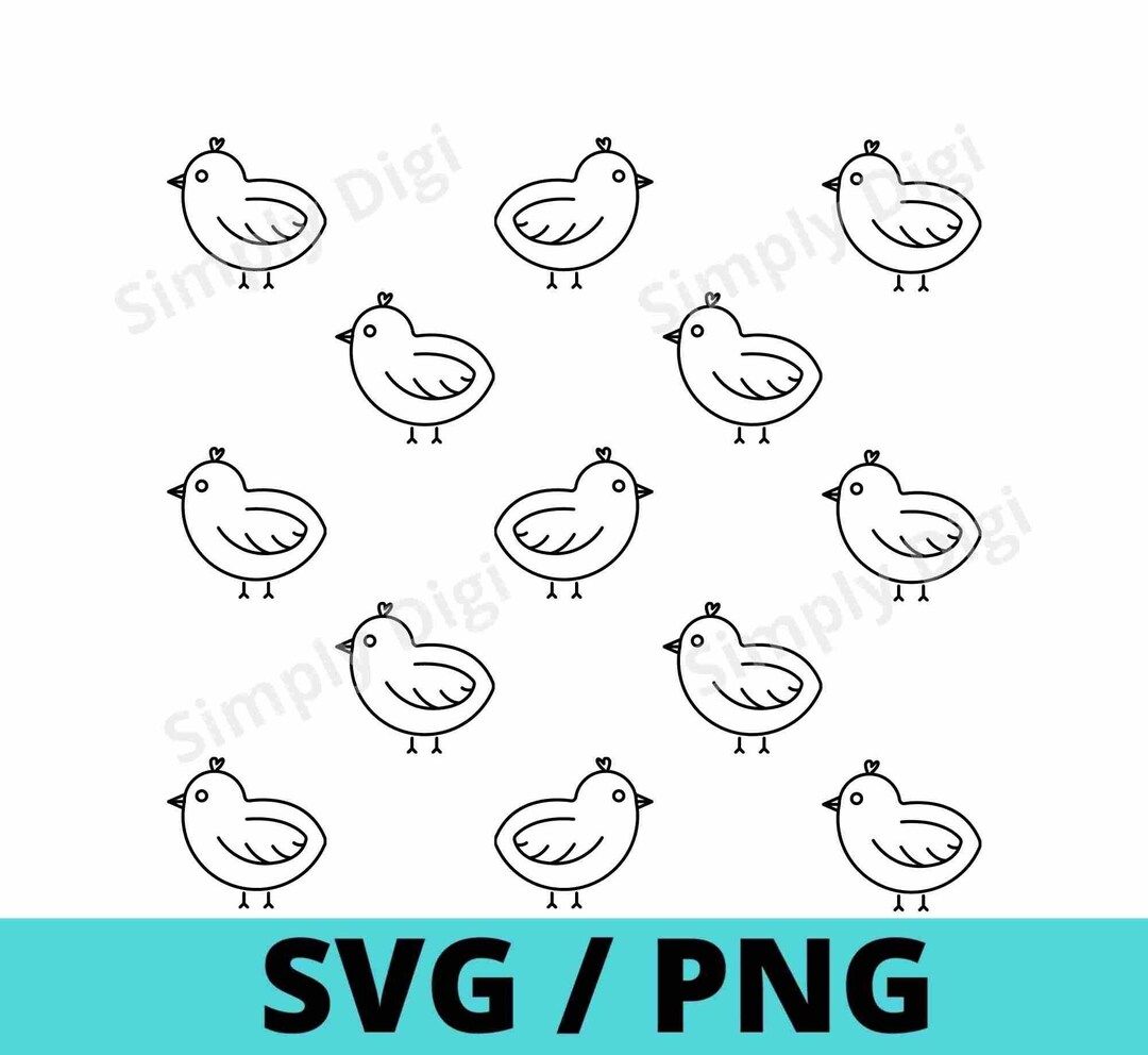 Chick Baby Chicken SVG PNG Hen Hens Rooster Animal Patterns Animals ...