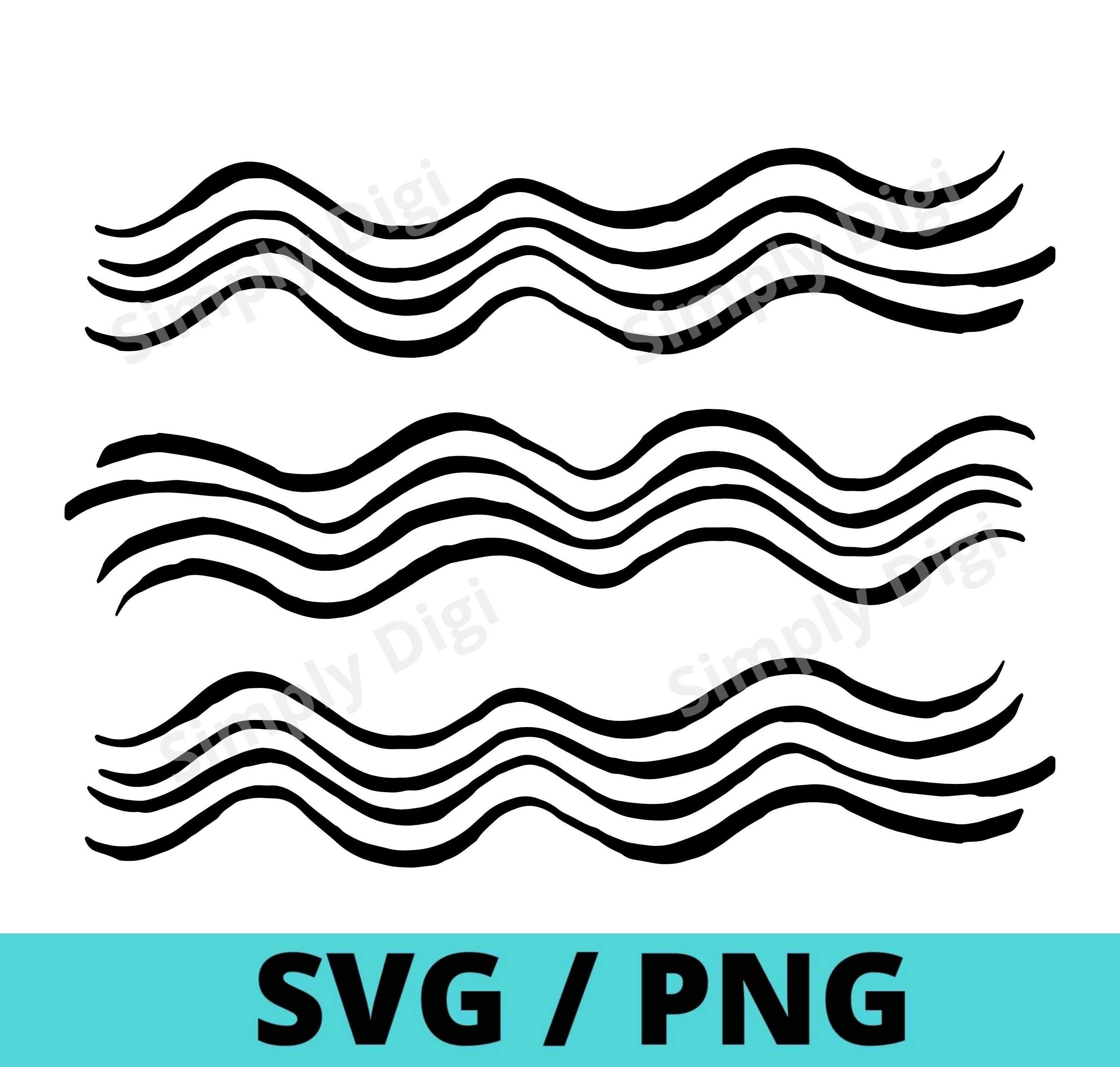 Abstract Lines Waves Lines Draw Chevron Squiggle Wavey Line | Etsy