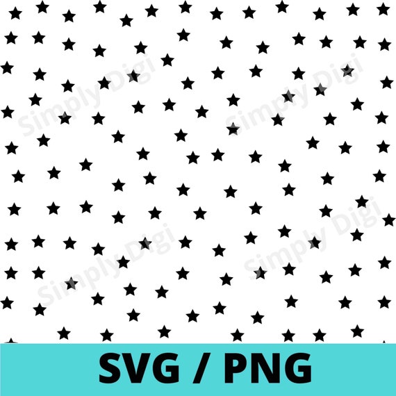 Sky Pattern Starry Skys Stars SVG PNG Instant Digital | Etsy