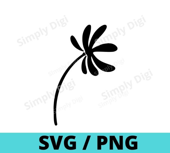Floral Flower Stem SHAPE Decal Shapes Stencil SVG PNG Digital - Etsy