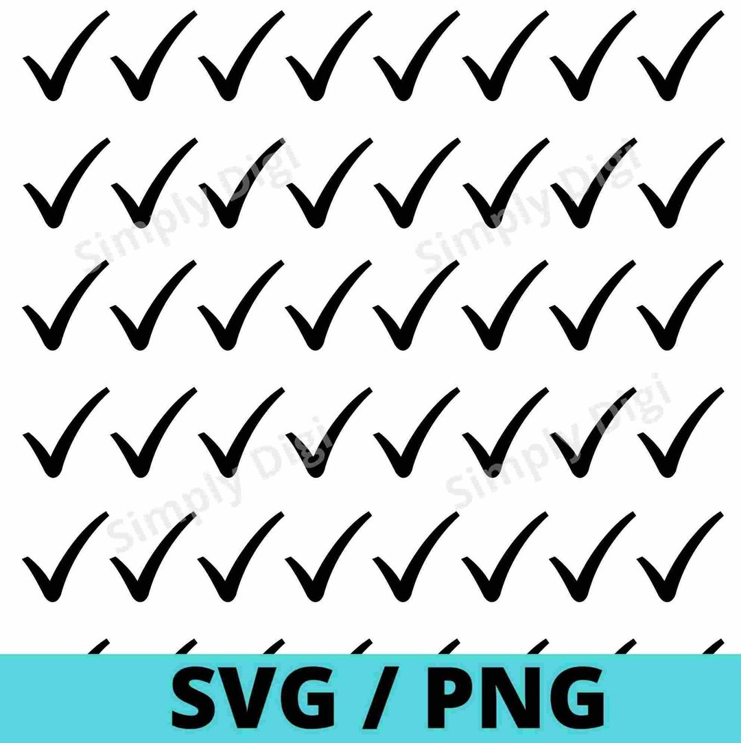 Tick Ticks Positive Teacher Icon Sign Symbol Text Mark Pattern SVG PNG ...