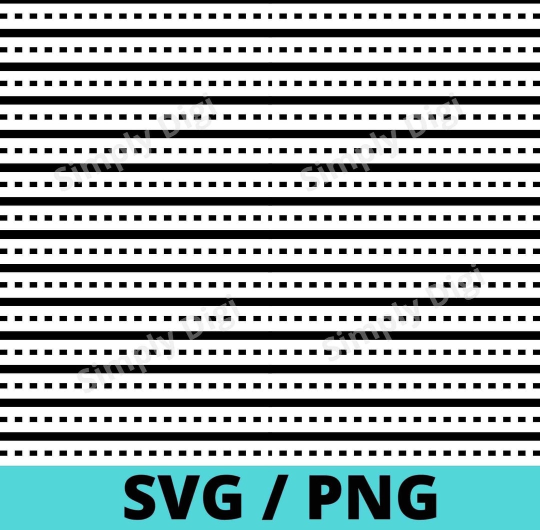 Dot Dotted Lines SVG PNG Horizontal Thick Spot Spots Stripes Pattern ...