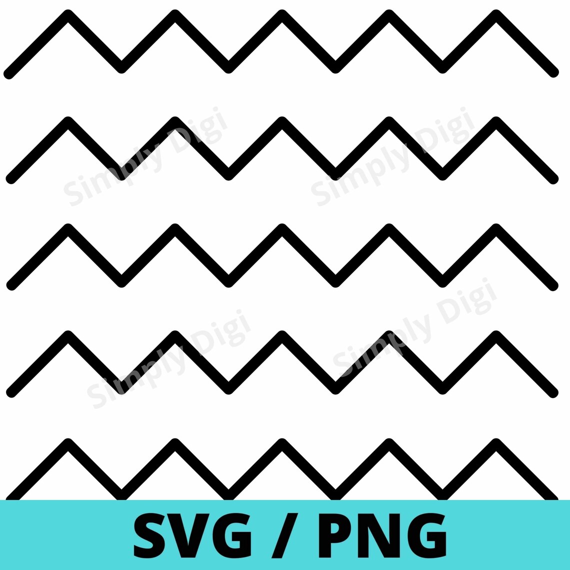 ZIGZAG Chevron Triangles Triangle Shape Puff Print Pattern SVG - Etsy