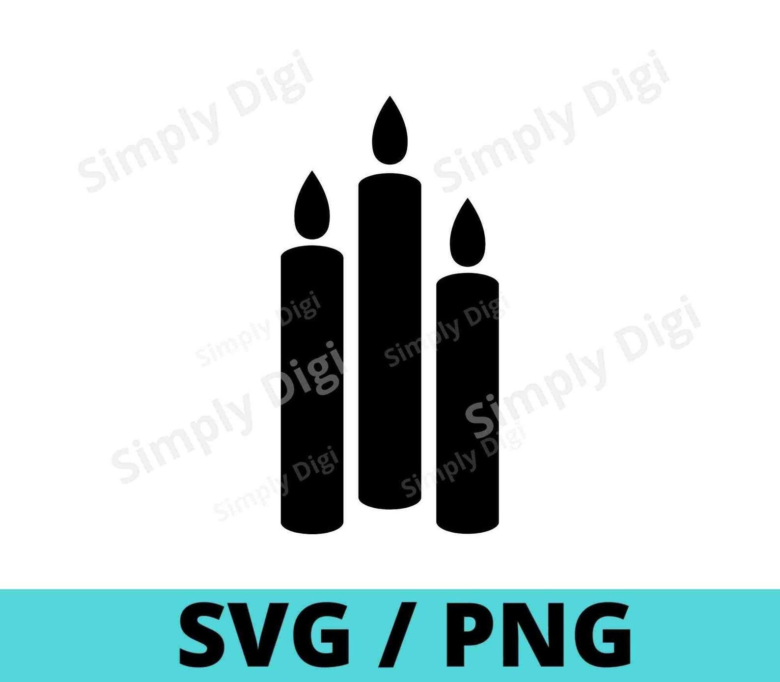 Candle Flame Candles Shape Shapes Birthday Party Cut Vector - Etsy