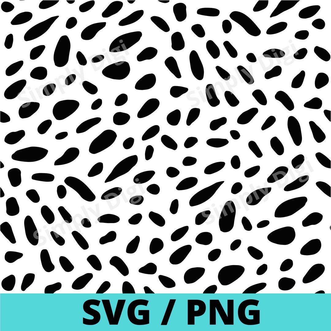 Animal Print Cheetah Dot Polkadot Spot Pattern SVG PNG Instant Digital ...