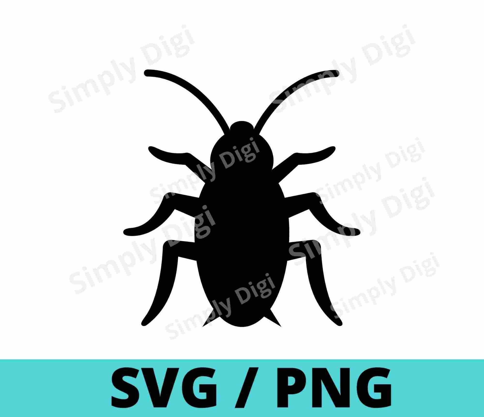 Cockroach Beatle SVG PNG Ladybug Bug Insect Insects Bugs - Etsy