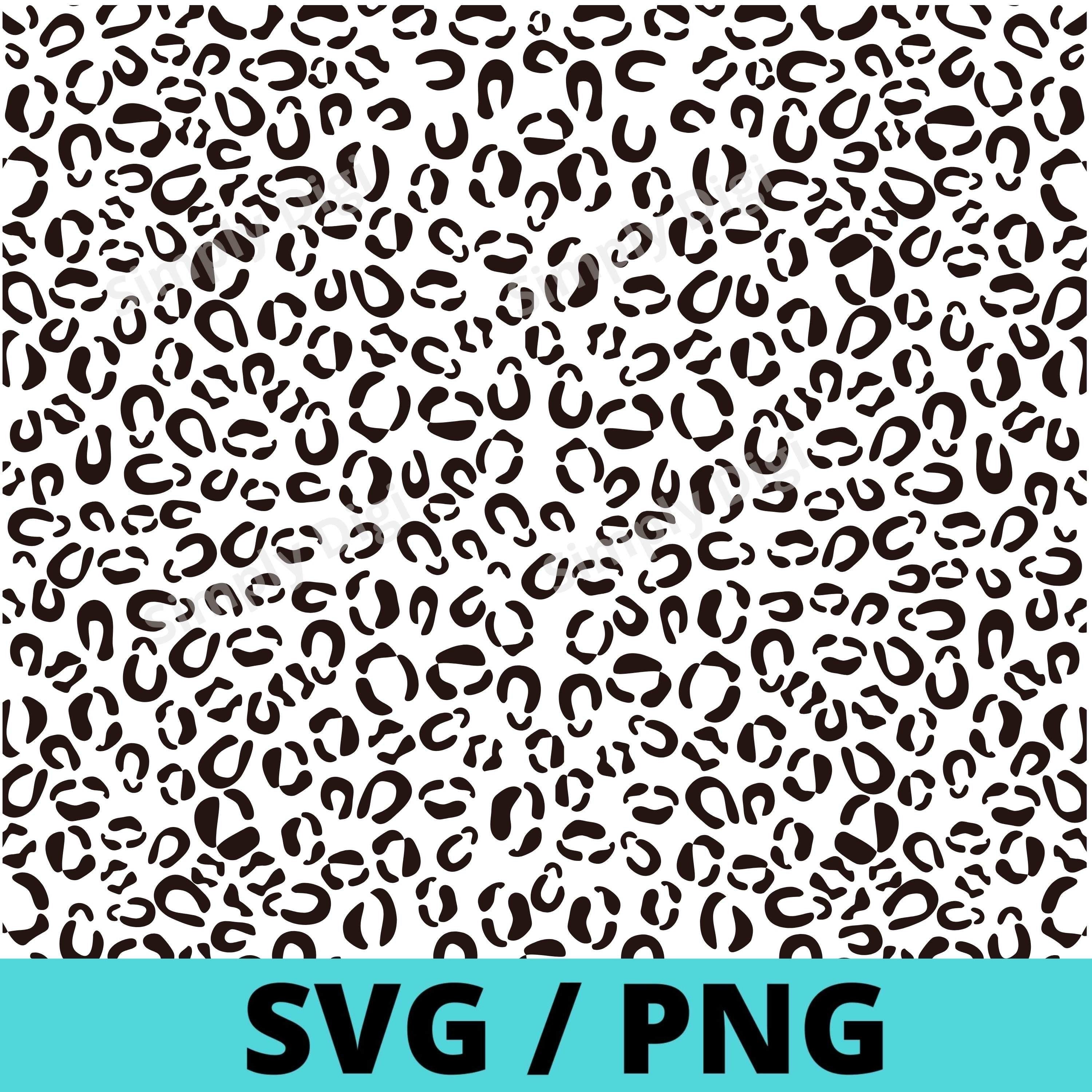 CHEETAH Dotted Leopard animal spot print Pattern SVG PNG | Etsy