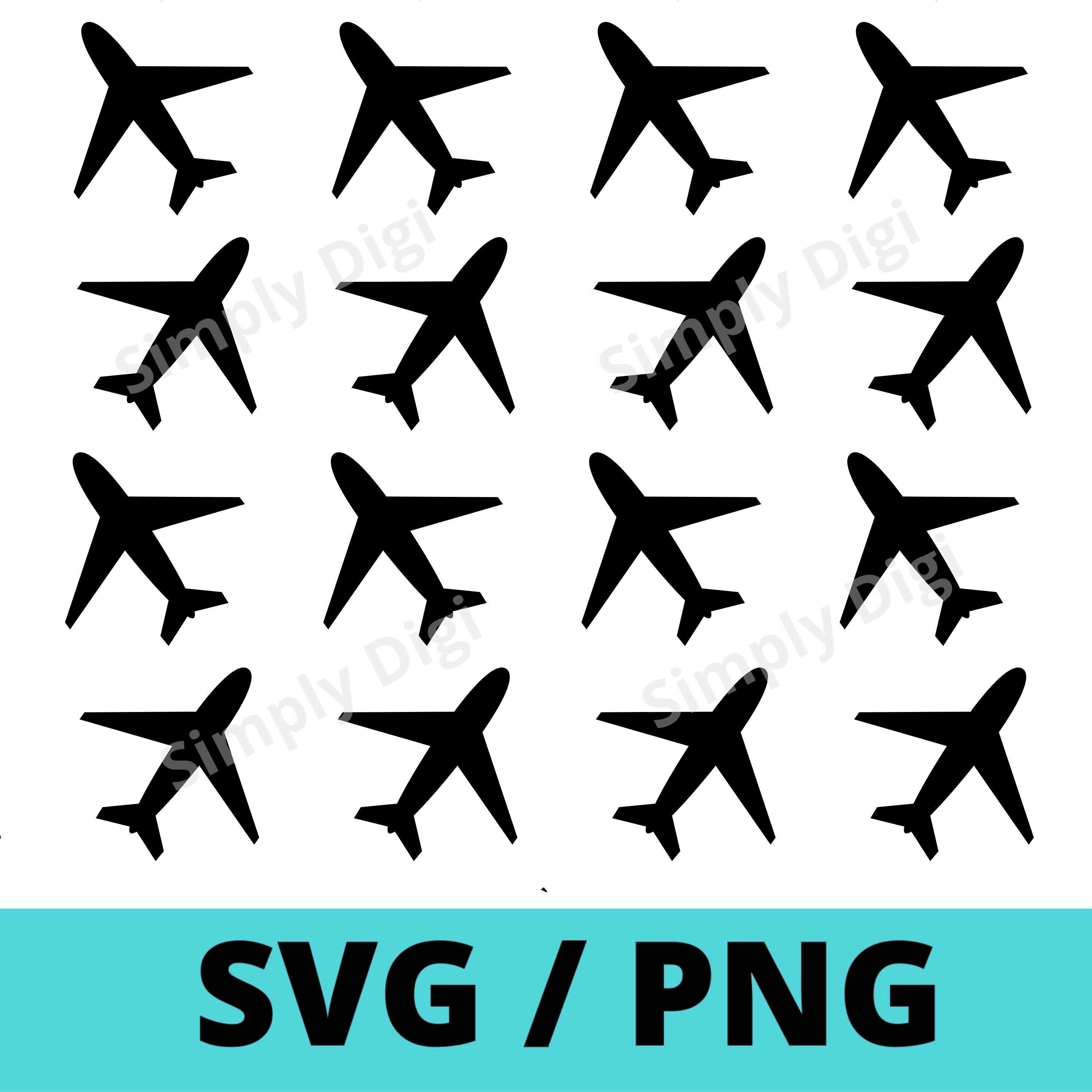 Planes Airplane Airoplane Shape Print Pattern SVG PNG Instant - Etsy