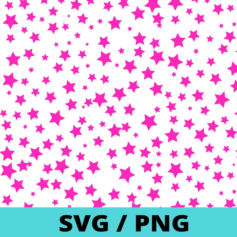 Pink Starry Sky Stars Pattern SVG PNG Instant Digital - Etsy Australia