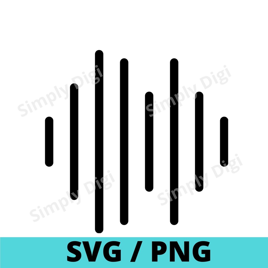 Lines Down Thick Line Stripe Pattern SVG PNG Instant Digital Background ...