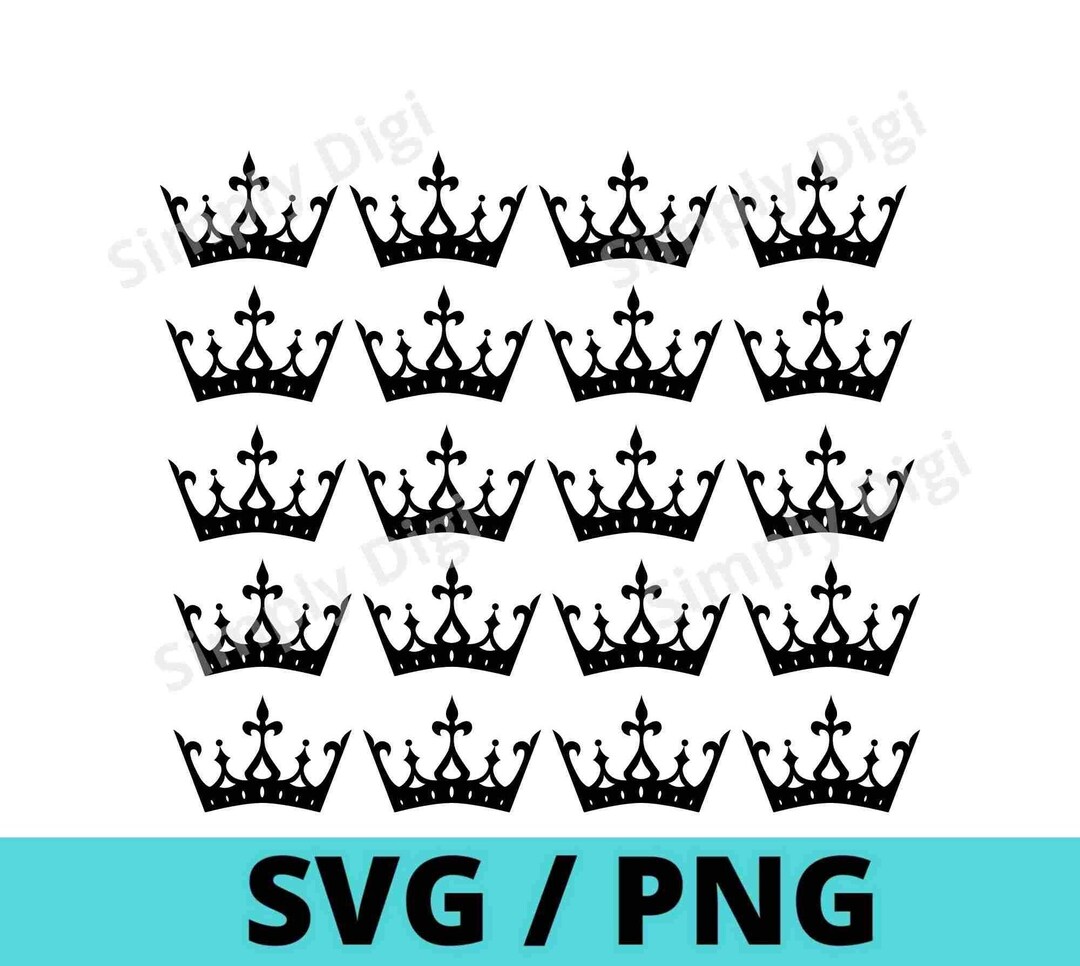 Crown PRINCESS Prince Crowns Royalty Tiara Royal Queen King Pattern SVG ...