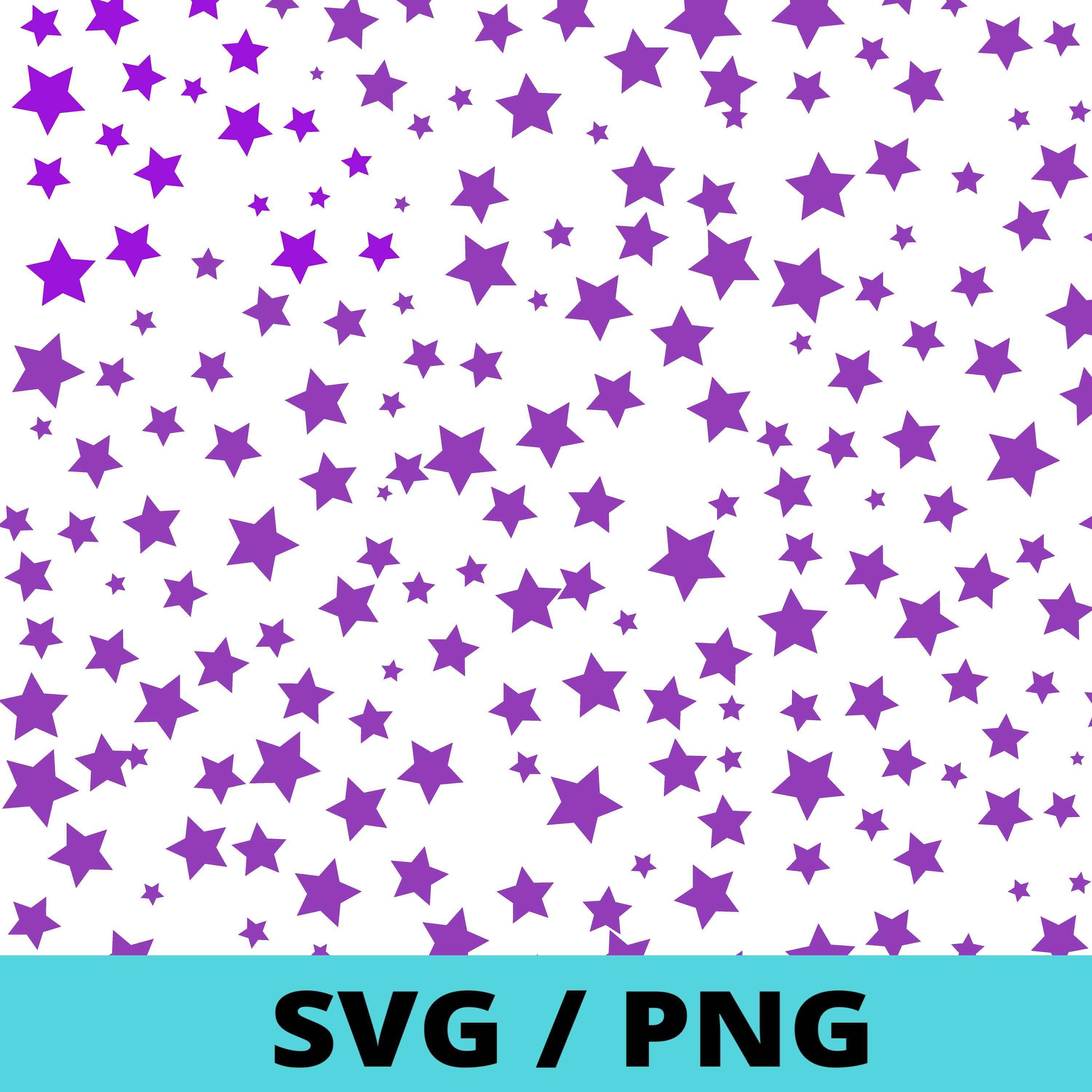 Purple Deep Starry Sky Stars Pattern SVG PNG Instant Digital - Etsy