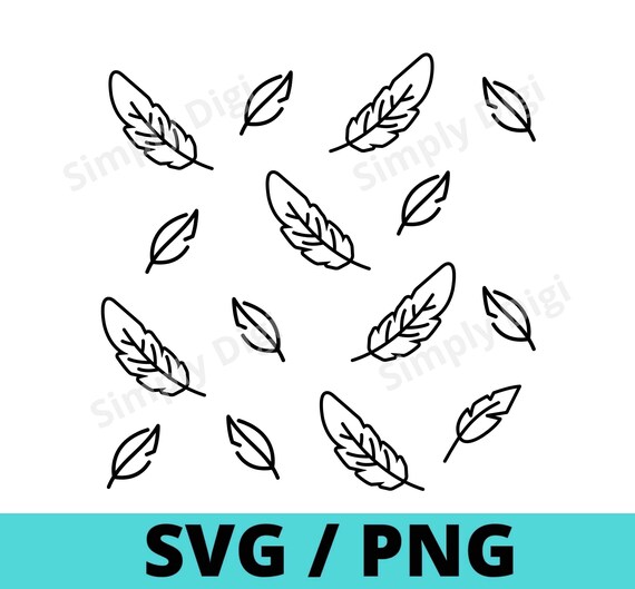 Falling Feather Silhouette