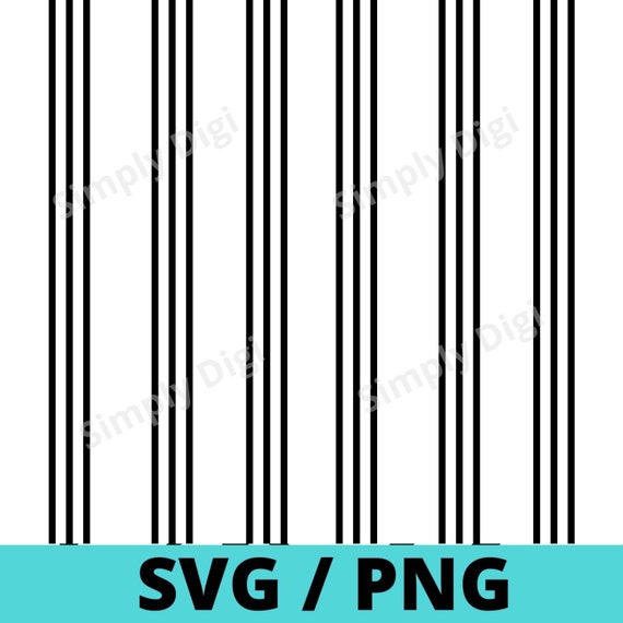 Triple Vertical Lines Line Stroke Stripe Pattern SVG PNG - Etsy UK