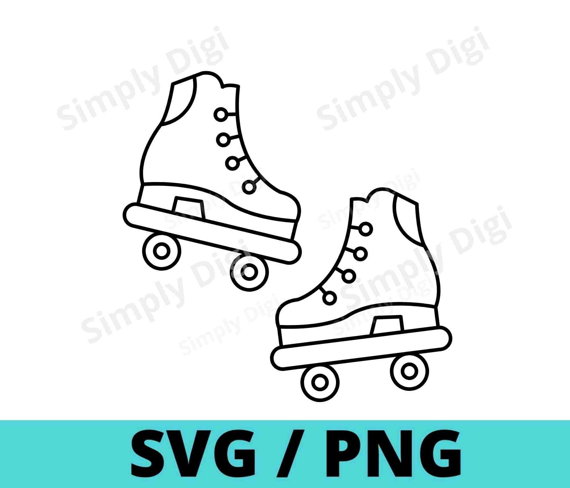 Roller Skate Outline Roller Skate Roller Skate Outline Illustration