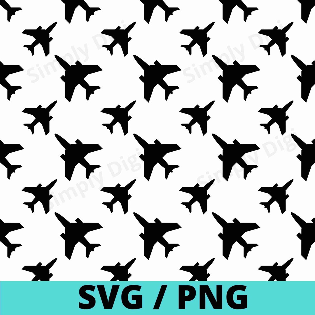 Planes Airplane Airoplane TRAVEL Shape Print Pattern SVG PNG Instant ...