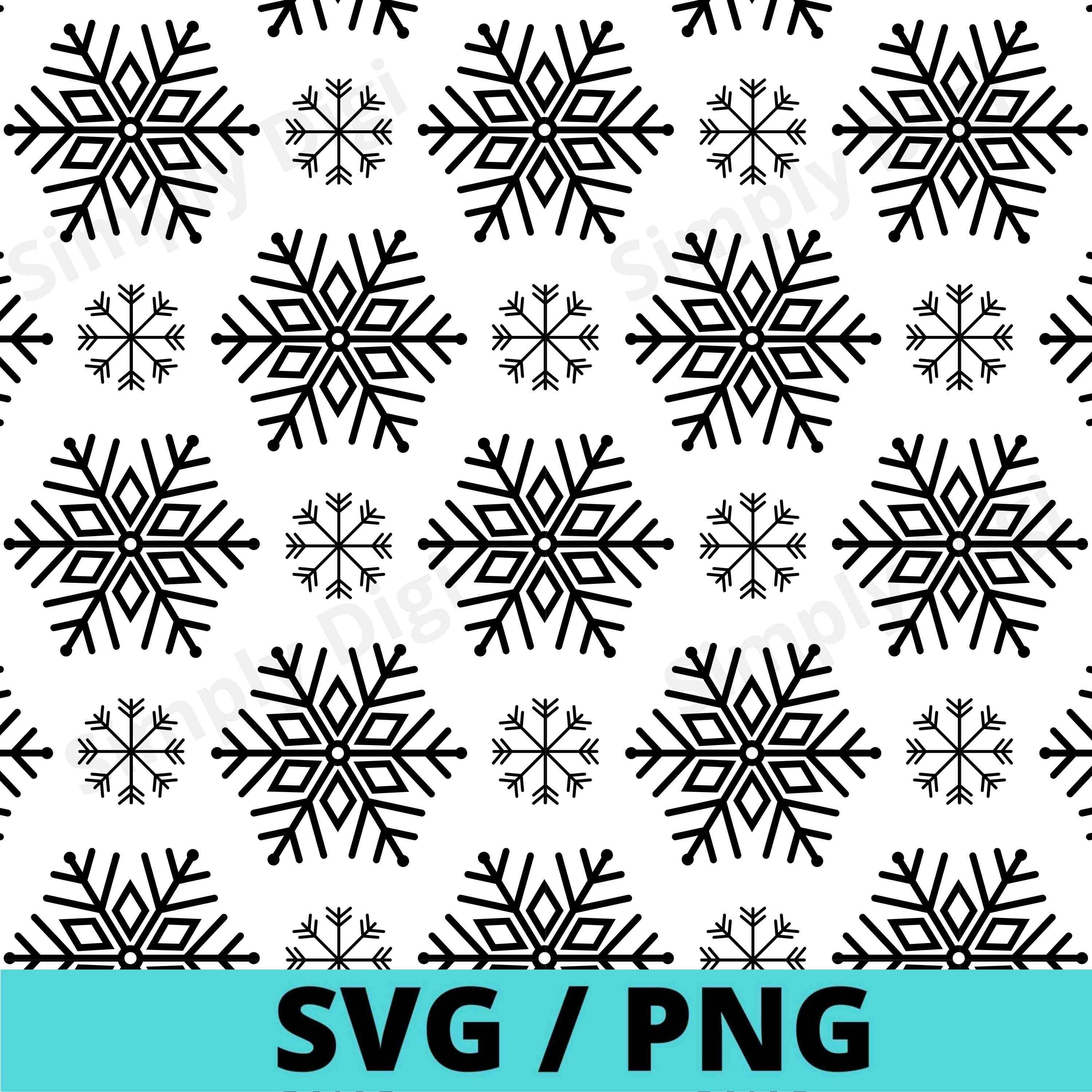 SNOW flakes ice flake Frozen Polkadot print Pattern SVG PNG | Etsy