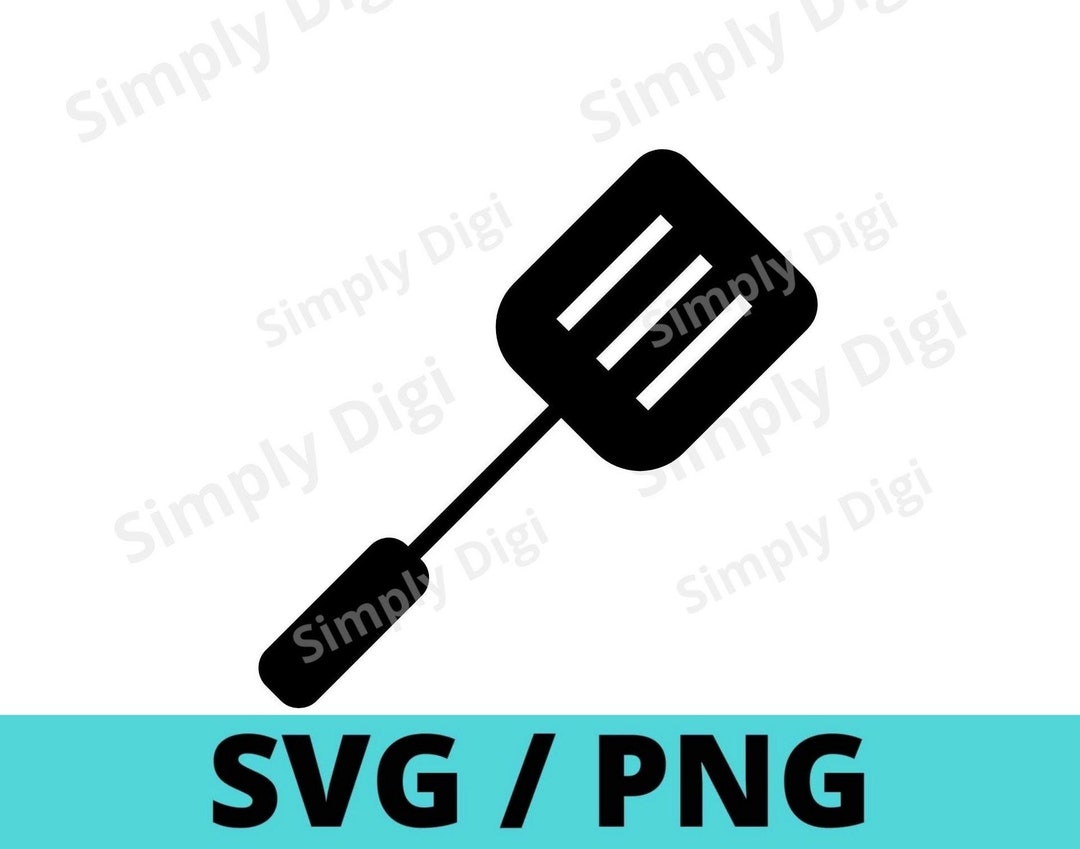 Kitchen Spatula Cutlery SVG PNG Utensils Utensil Clip Art Shape Clipart ...