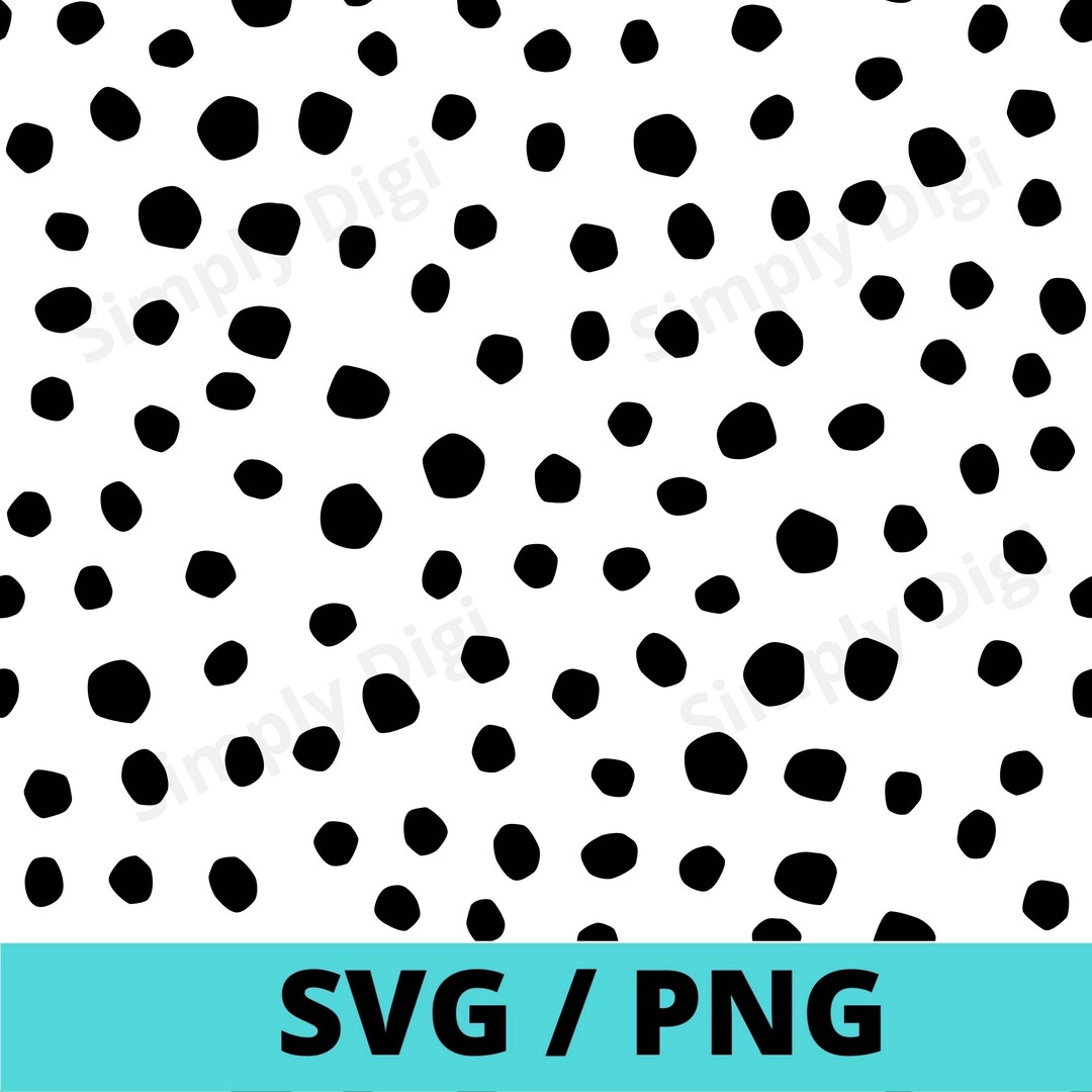 Animal Cheetah Dot Polkadot Spot Pattern SVG PNG Instant Digital ...