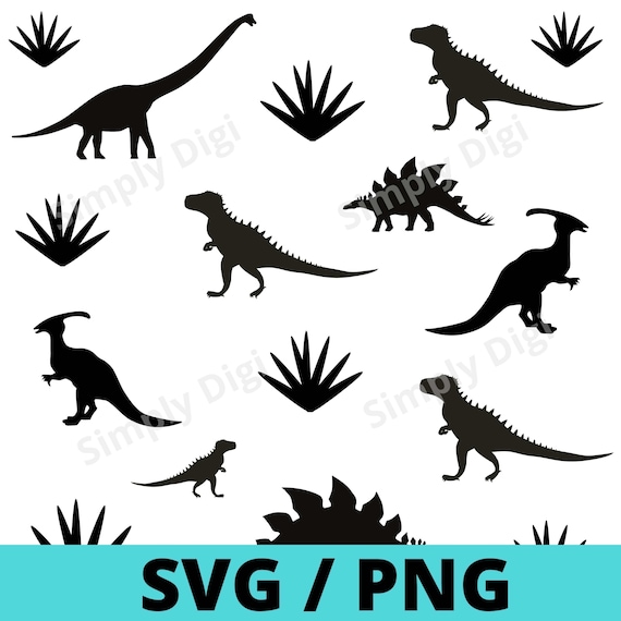 DINOSAUR T-rex Weed Dino Dinosaurs Bush SVG PNG Instant | Etsy