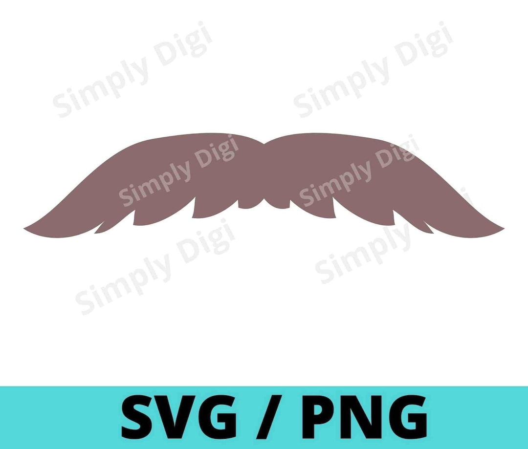 MOUSTACHE Moustache Shape SVG PNG Fashion Seamless Brown Hair Facial ...