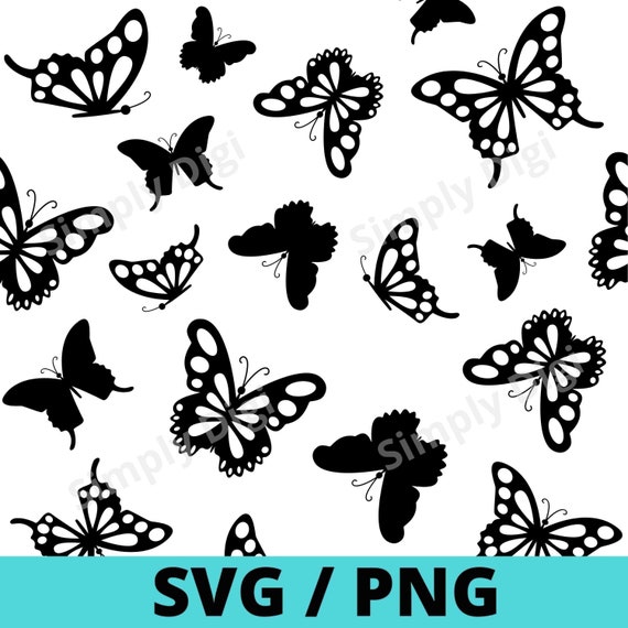 Butterfly Bug Bugs Fly Wing Pattern SVG PNG Instant Digital | Etsy