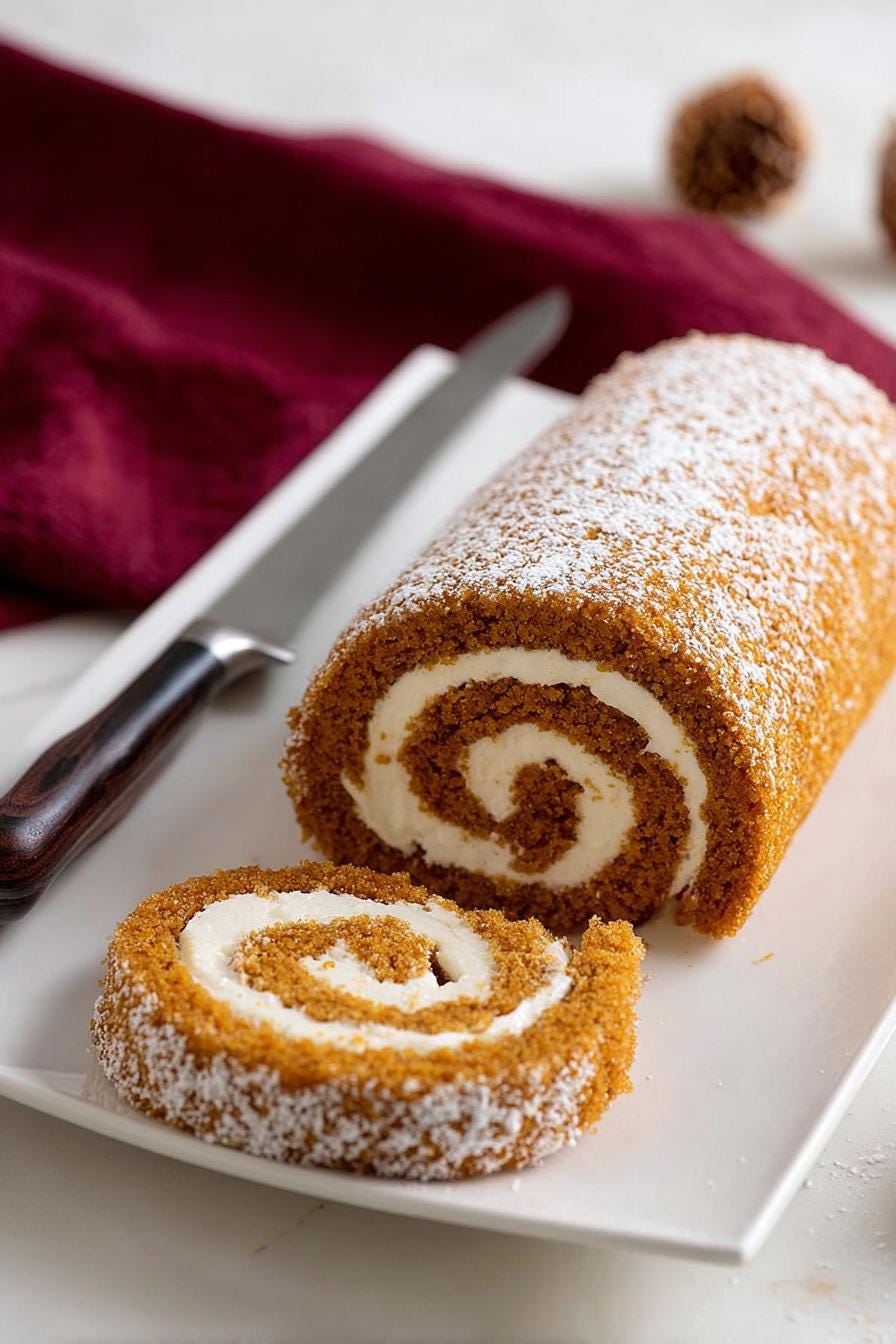 Pumpkin Roll Cake Recipe | Fall Dessert Printable PDF Instant Download ...