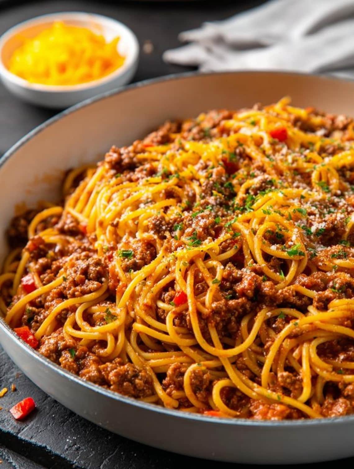 One-pot Taco Spaghetti Recipe | Cheesy Pasta Dinner Instant Download - Etsy