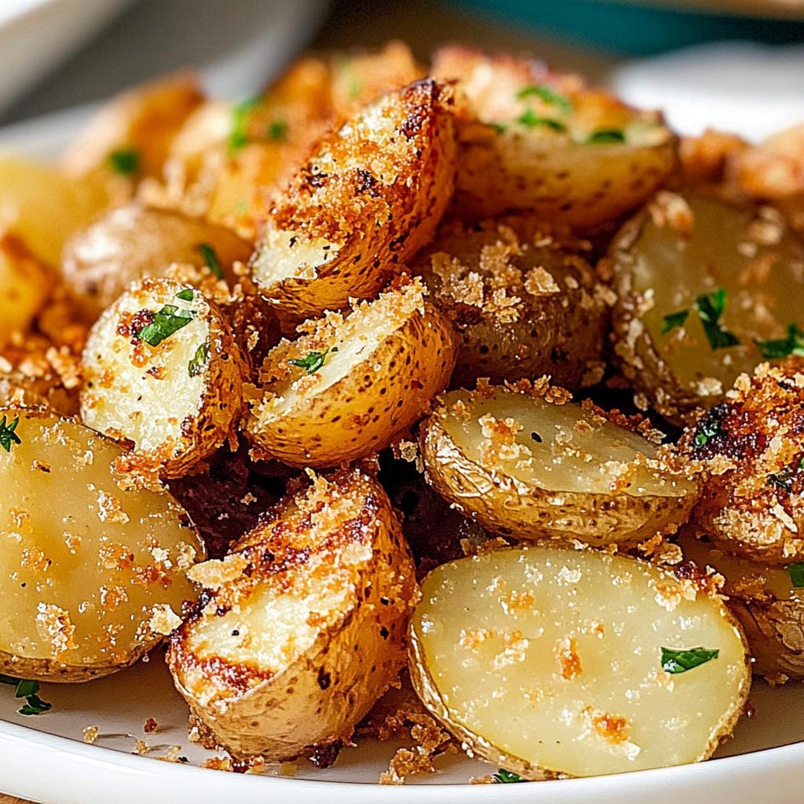 Crispy Garlic Butter Potatoes – Easy & Flavor-packed Side Dish Recipe ...