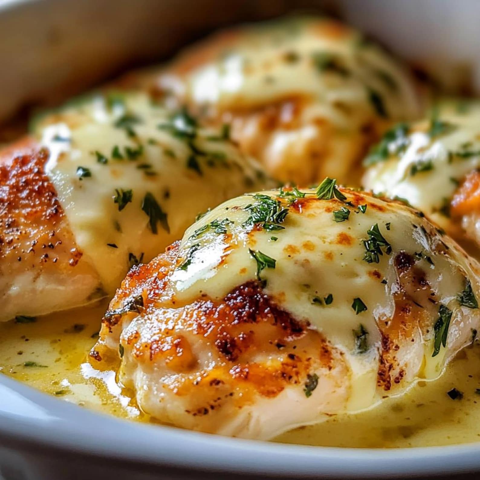 Creamy Baked Asiago Chicken Recipe PDF | Cheesy Garlic Chicken Dinner ...