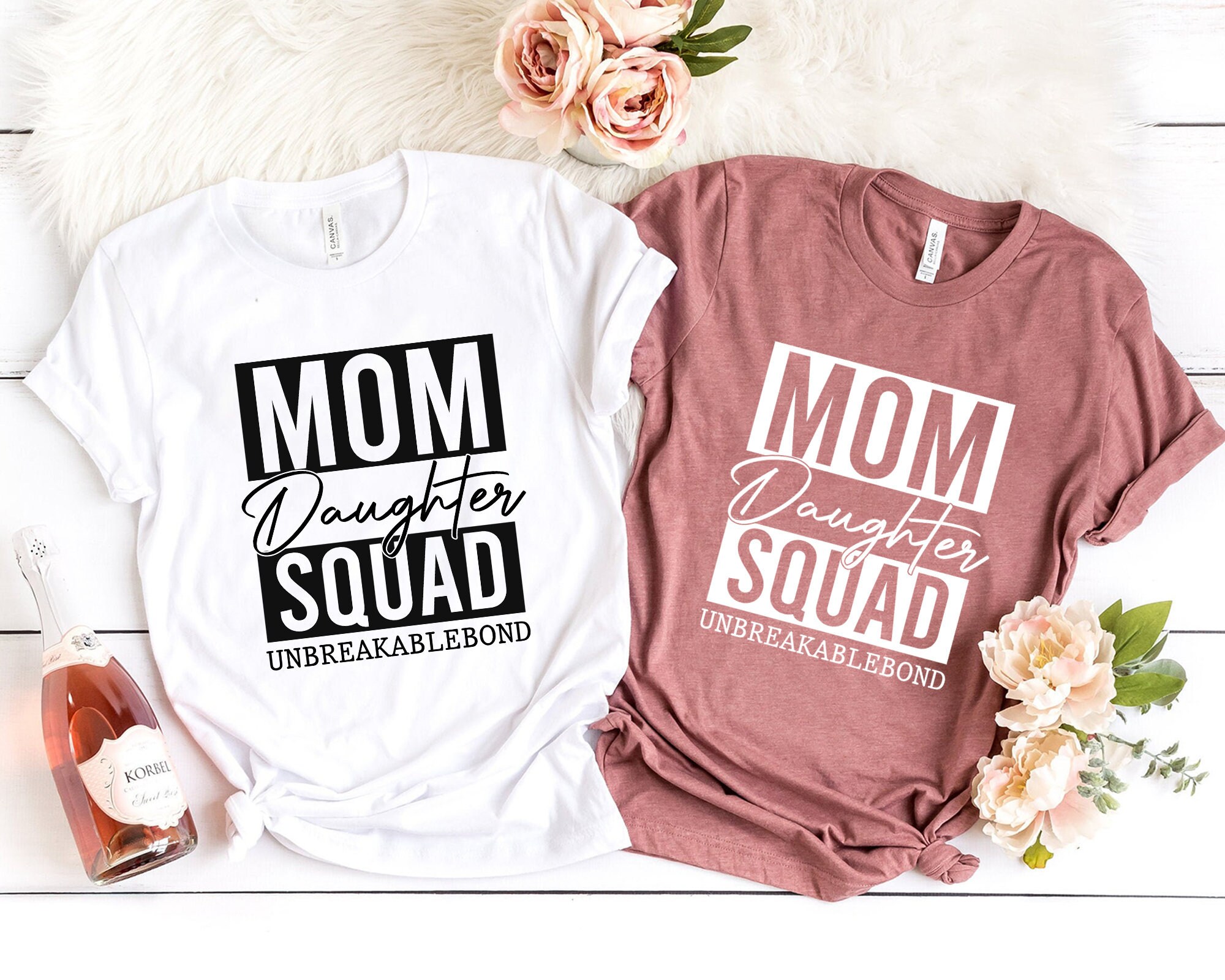 Mom Daughter Squad Shirts Mom And Me Shirts Mom And Daughter Etsy