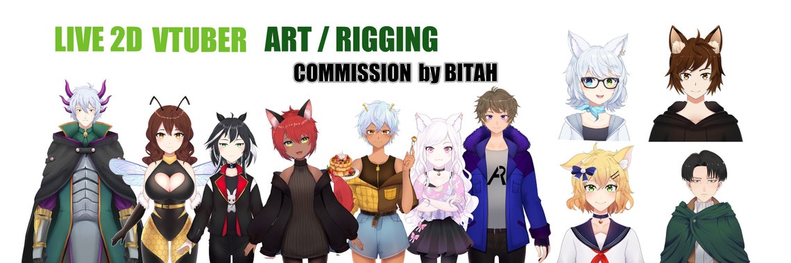Vtuber Rigging Commission Live2d / Vtuber / Art / Rigger / - Etsy