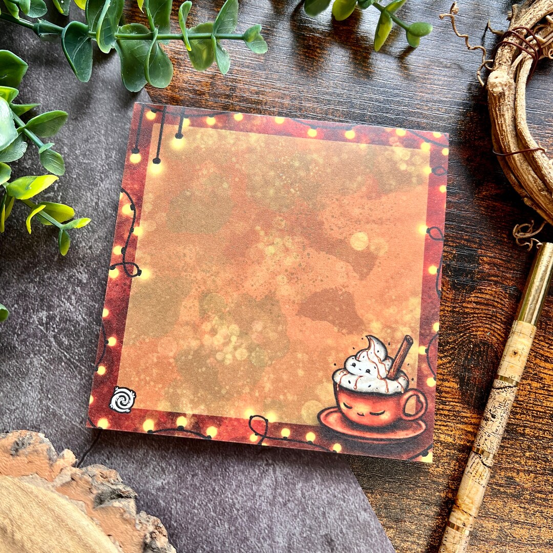Cosy Cocoa Notepad Coffee Notebook Winter Stationery - Etsy