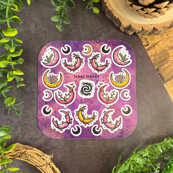 Moon Stickers - Etsy UK