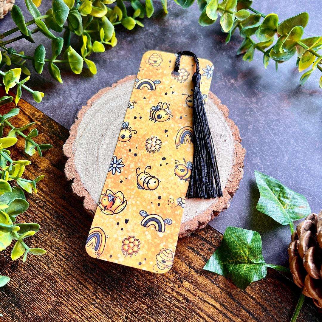 Yellow Bumblebee Bookmark Buzz and Bumble Bookworm Gift Reading Honey ...