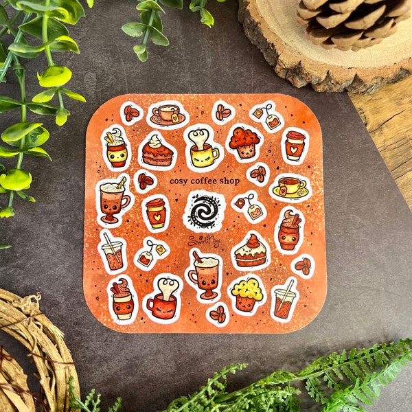 Coffee Shop Stickers - Etsy
