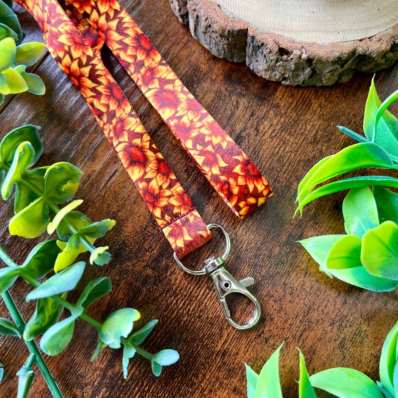 Sunflowers Lanyard - Etsy UK