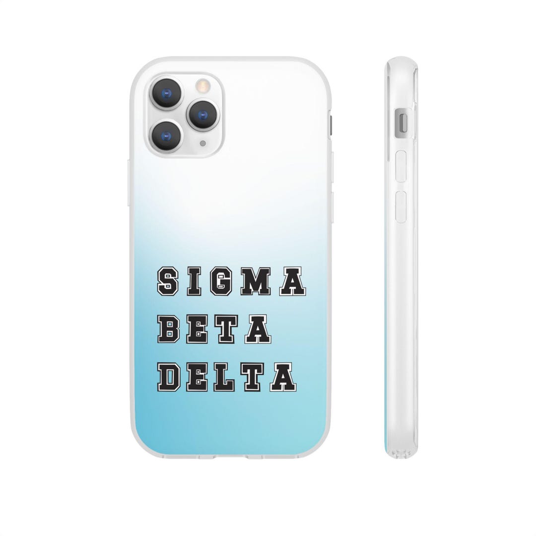 Sigma Beta Delta / Blue Gradient / Flexi Cases - Etsy