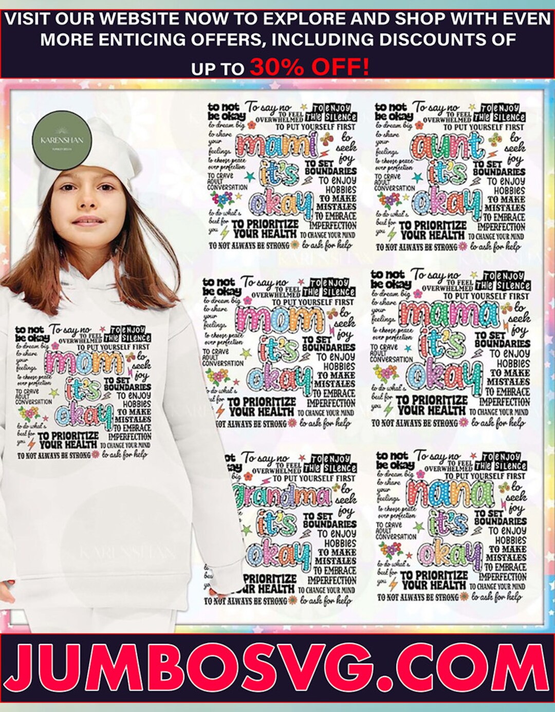 6 Mama It's Okay PNG Bundle, One Mental Health Breakdown Png, Mom Life ...